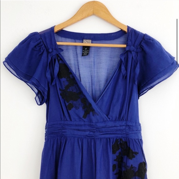 Anthropologie | Dresses | Lithe Navy Blue Dress Anthropologie | Poshmark